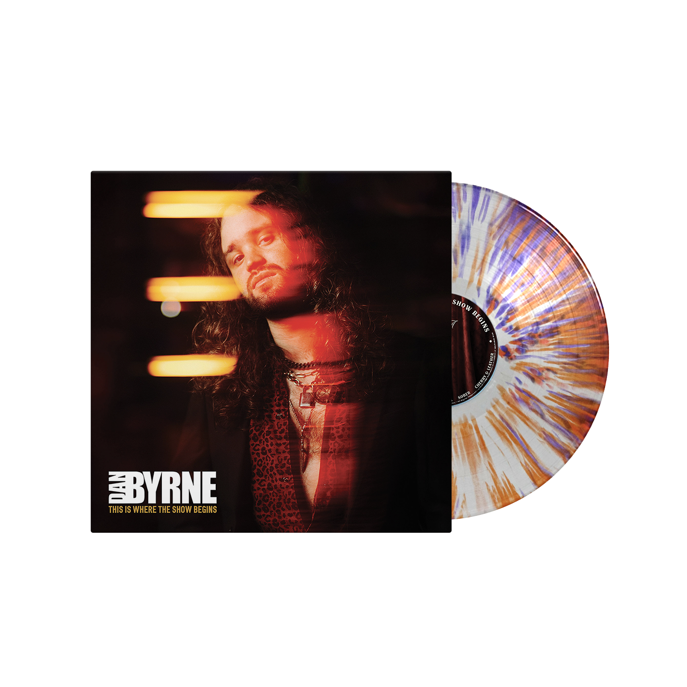 Dan Byrne - This Is Where The Show Begins - White Blue Orange Splatter